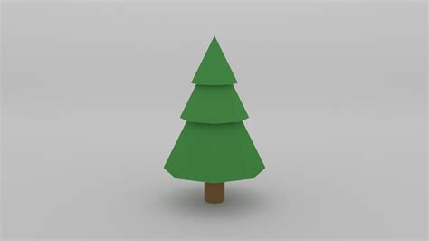 How To Make Low Poly Tree In Blender Youtube