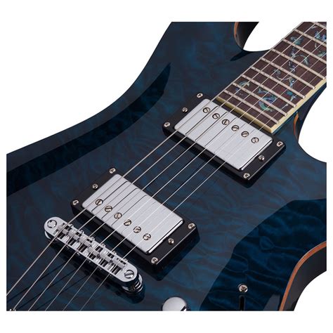 DISC Schecter C-1 Classic Electric Guitar, See-Thru Blue at Gear4music