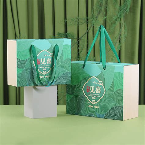 2024新款端午節粽子禮盒瓦楞手提創意國潮風粽子伴手禮品包裝 蝦皮購物