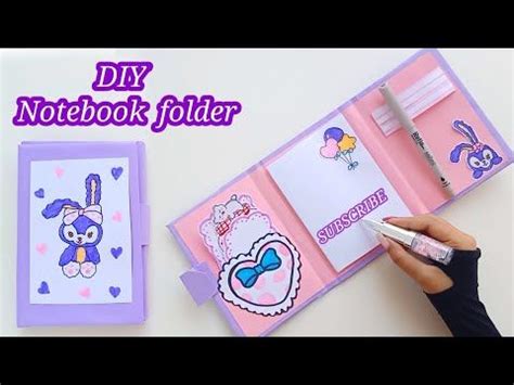 DIY NOTEBOOK FOLDER Organizer Back To Babe How To Make Folder Organizer Diy Organizer