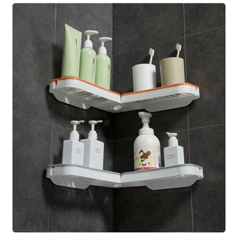 Bathroom Free Punching Foldable Corner Rack Washbasin Wall Mounted