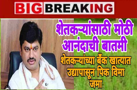 Pik Vima शेतकऱ्यांच्या खात्यामध्ये जमा होणार पिक विमा Kurshnai