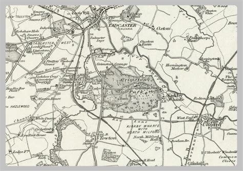 1890 Collection Leeds Harrogate Ordnance Survey Map I Love Maps