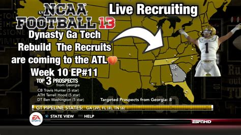 Ncaa Football 13 Ga Tech Dynasty Rebuild The Recruits Are Coming To The