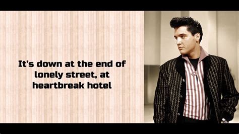 Heartbreak Hotel Elvis Presley Lyrics Youtube