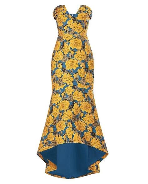 Theia Octavia Floral Fit And Flare Dress Lyst