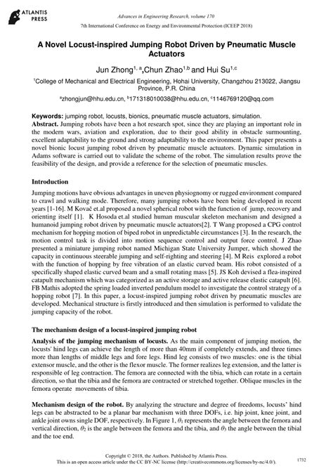 Pdf A Novel Locust Inspired Jumping Robot Driven By Pneumatic Muscle