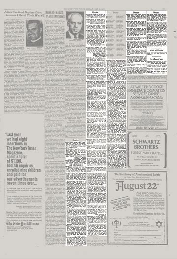 Deaths The New York Times