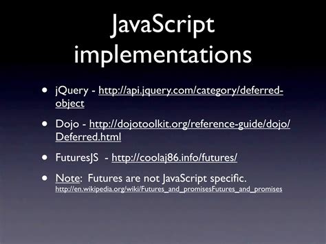 Promises In Javascript With Jquery Ppt