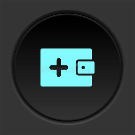 Round Button Icon Add Money Wallet Button Banner Round Badge Interface For Application