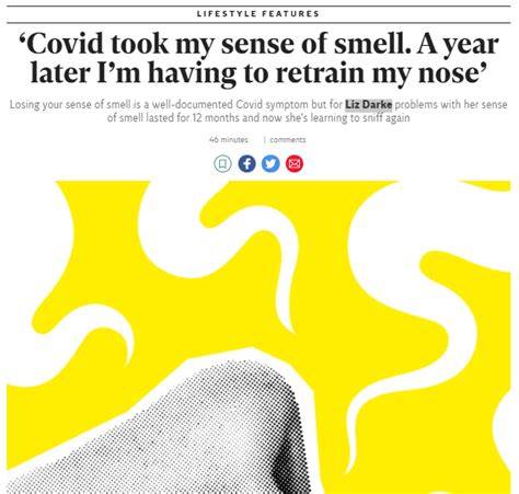‘covid Took My Sense Of Smell A Year Later Im Having To Retrain My