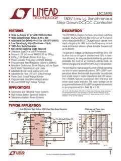 LTC V Low Iq Synchronous Step Down DC DC Ltc V Low Iq Synchronous Step Down