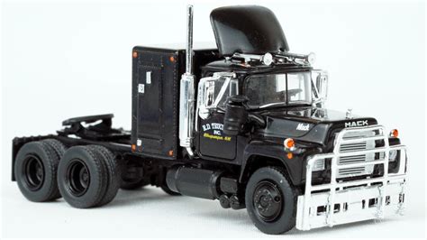 Brekina Mack Rs700l Truck Tractor Black Rubber Duck Scheme 85800 Ho