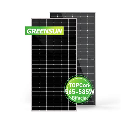 Solar Panel 560w 580w N Type Mono Bifacial Solar Cell Pv Topcon Panels