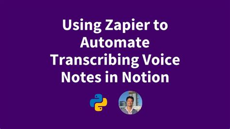 Yujian Tang On Linkedin Automate Transcribing Voice Notes In Notion