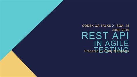 Rest Api In Agile Testing By Fadly Mahendra Ppt