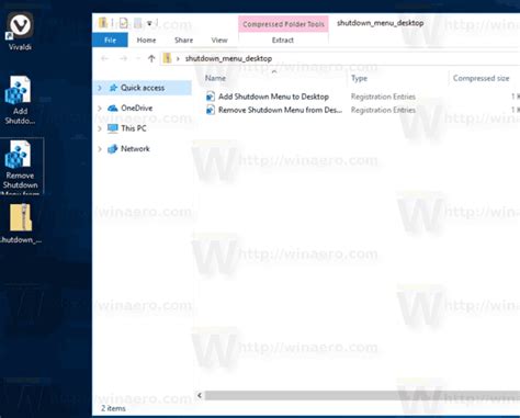 Add Shutdown Context Menu In Windows 10