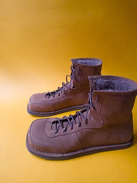 Here come the test winter boots to Kazakhstan! Natural nubuk (soft and ...