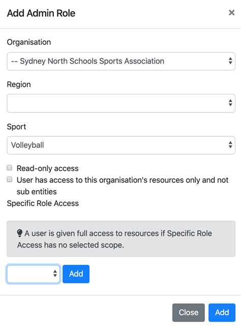 Managing User Access Dashadmin