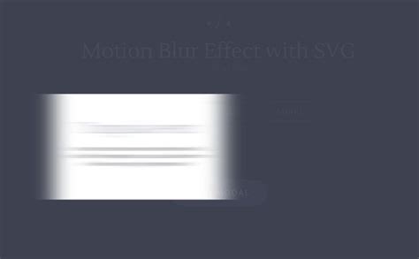 Effet De Flou De Mouvement Sur Les éléments Html En Utilisant