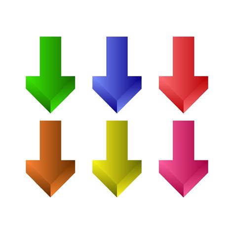 Conjunto De Flecha Sobre Fondo Blanco 2039371 Vector En Vecteezy