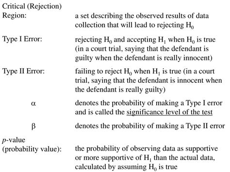 Ppt Section 71 Hypothesis Testing Hypothesis Null Hypothesis H 0