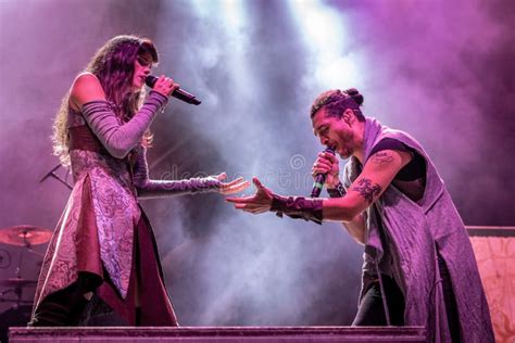 Visions Of Atlantis At Festival Rock Heart 2019 Editorial Photo Image