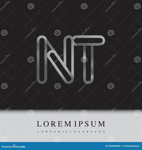 Letra Inicial Del Logotipo No Contorno Enlazado Logotipo Redondeado De