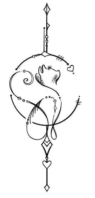 Pin By Luciano Soares On Desenhos Para Tatuagem Silhouette Tattoos Cat Silhouette Tattoos