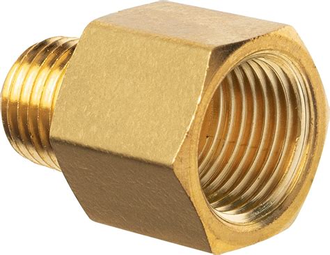 Juwo Brass Pipe Fitting Reducer Adapter 38 Npt Male X 12 Npt Female Ideal For