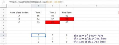 Find Min Max In A Matrix And Return A Value From The Same Row Sheets