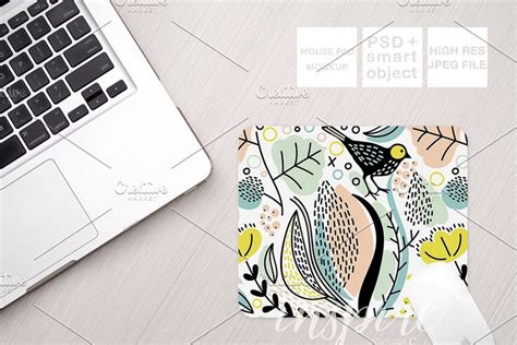 Rectangle Mouse Pad Mockup