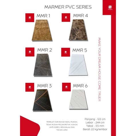Jual Wallboard Motif Marmer Panel Dinding Marmer Panel Pvc Dekorasi