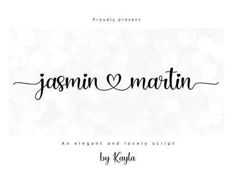 Lovely Handwritten Font With Connecting Heart Font For Cricu Inspire
