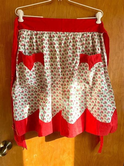 Vintage Sweet Apron 1950s Handmade Retro Kitchen Etsy