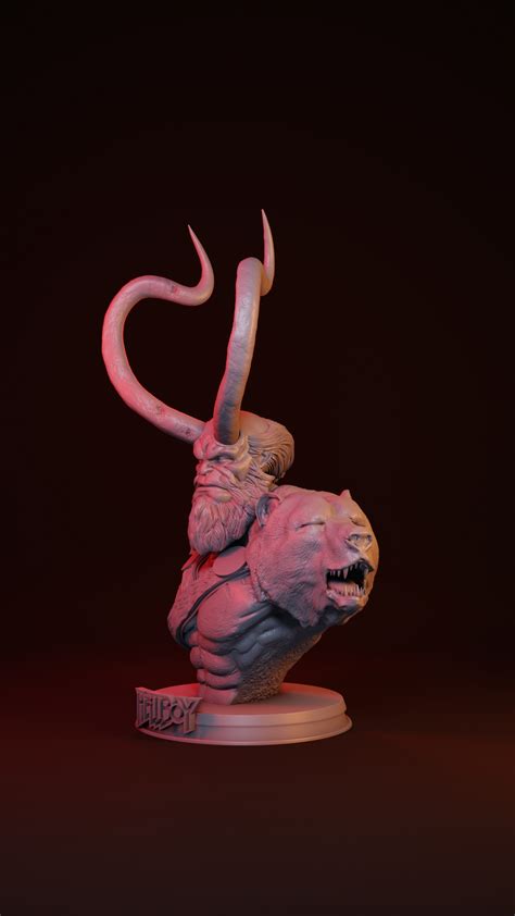 3d File Hellboy Bust・3d Printer Design To Download・cults