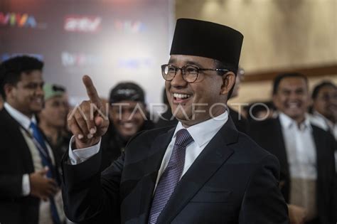 Keterangan Pers Anies Muhaimin Usai Debat Pilpres 2024 Antara Foto
