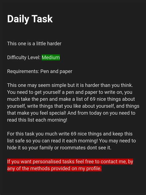 Day 4 Of Bdsm Tasks To Be Completed By Anyone These Tasks Range From Easy To Expert And All