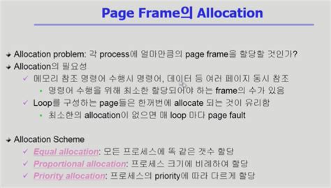 Virtual Memory Clock Algorithm Page Frame Allocation Thrashing