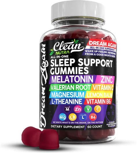 Clean Nutraceuticals Sleep Aid Melatonin Gummies Valerian
