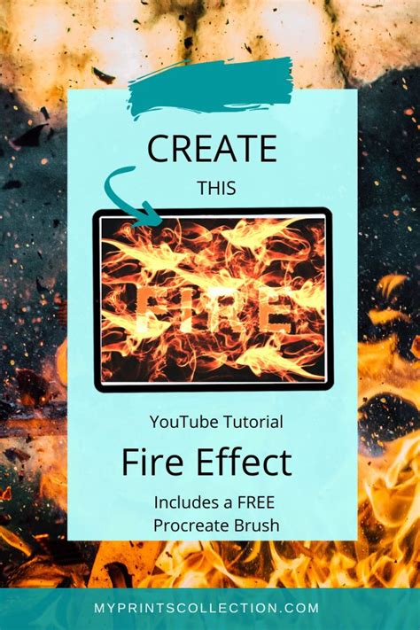 Procreate Tutorial How To Create A Fire Effect My Prints Collection Procreate Tutorial