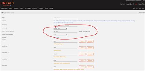 Support Unifi Controller Docker Containers Unraid