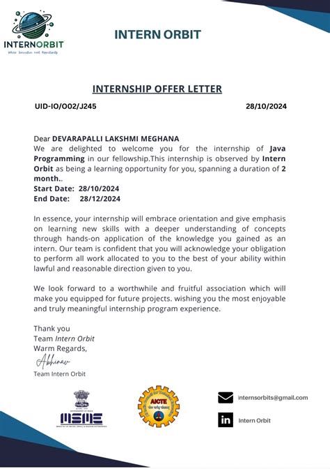 Meghana Devarapalli On Linkedin Internshipopportunity