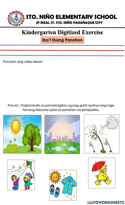 Uri Ng Panahon Interactive Worksheet Live Worksheets