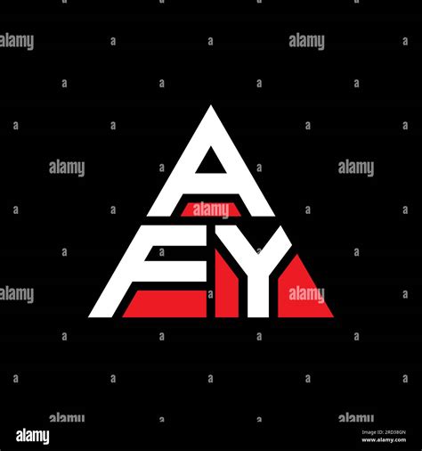 AFY triangle letter logo design with triangle shape. AFY triangle logo ...