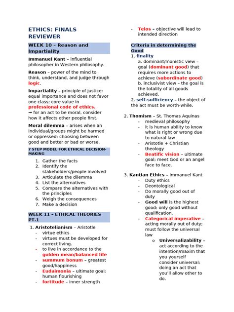 Ethics Finals Reviewer Pdf Justice Crime And Violence
