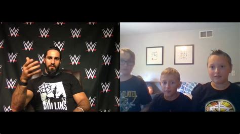 Seth Rollins Virtual Meet And Greet Youtube