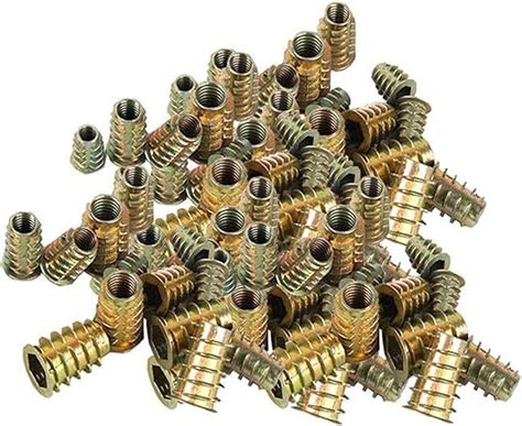100pcs Dadi Esagonali In Lega Di Zinco Presa Esagonale Inserti Dado