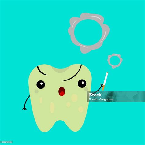 균열 만화 캐릭터 와 어두운 치아 담배를 흡연하고 연기 반지를 불고 검은색에 대한 스톡 벡터 아트 및 기타 이미지 검은색