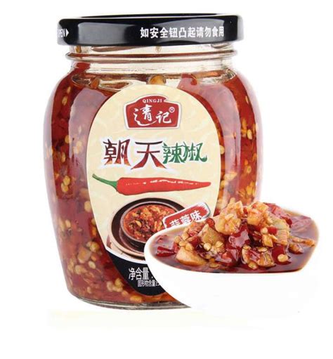 包邮2瓶价江西特产南昌清记朝天辣椒酱豆豉味剁椒下饭辣酱240gx2 虎窝淘